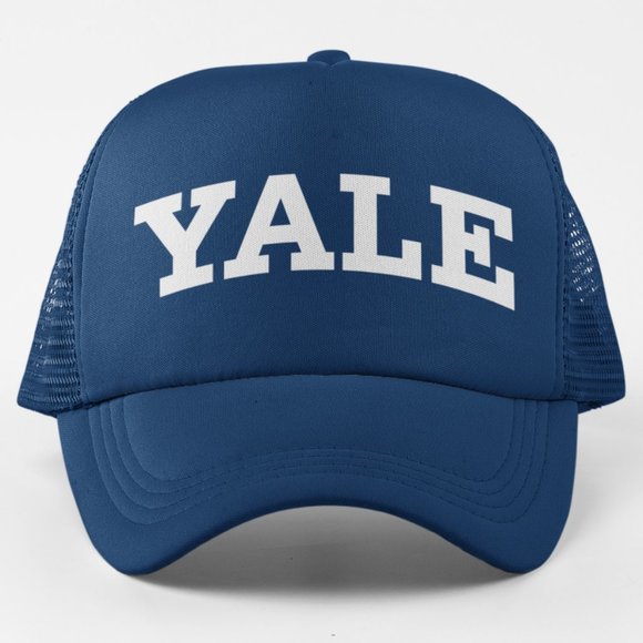 Accessories | New Yale Bulldogs Arch Wordmark Foam Trucker Snapback Hat ...
